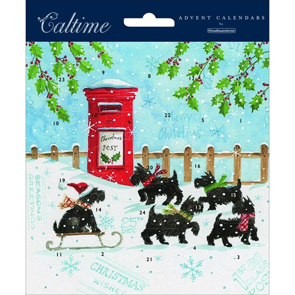Winter Dogs Christmas Advent Card - Paper Tiger