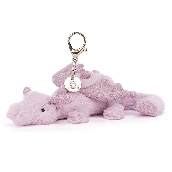 Jellycat Lavender Dragon Bag Charm - Paper Tiger