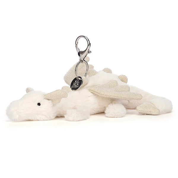 Jellycat Snow Dragon Bag Charm - Paper Tiger