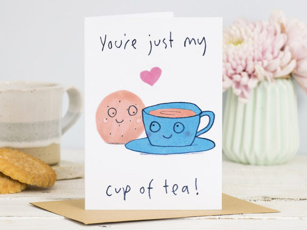 You're Just My Cup Of Tea Valentine's Card - Paper Tiger