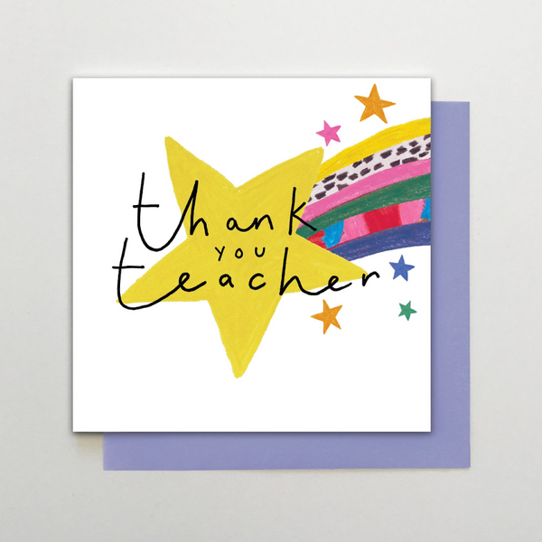 Thank You Teacher Stars Card - Paper Tiger
