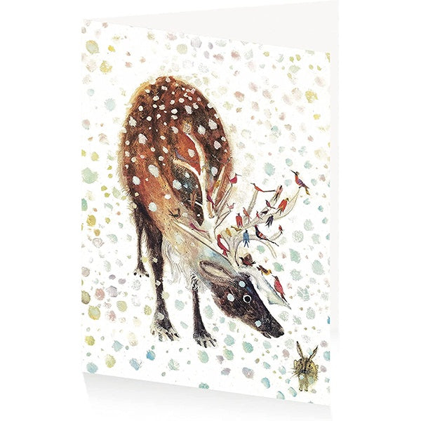 Reindeer Box of 24 Christmas Cards - Paper Tiger