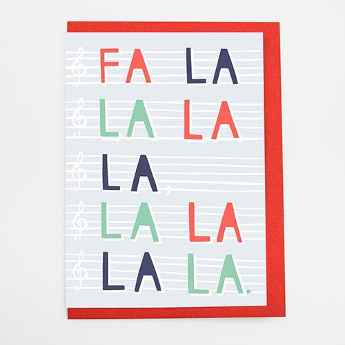 Fa la la la la Card - Paper Tiger