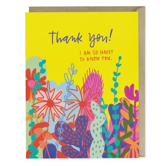 So Happy To Know You Thank You Card - Paper Tiger