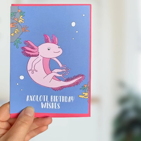 Axolotl Birthday Card - Paper Tiger