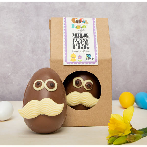 Milk Chocolate Funny Face Easter Egg | Paper Tiger