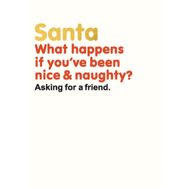 Nice & Naughty Christmas Card - Paper Tiger