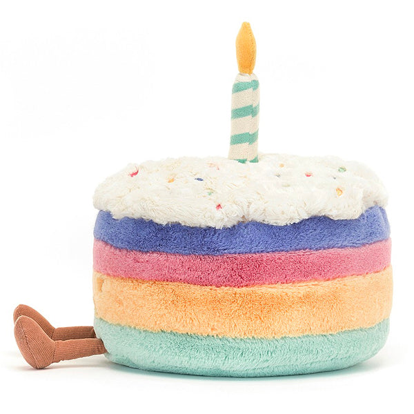 Jellycat Amuseable Rainbow Birthday Cake Large - Paper Tiger