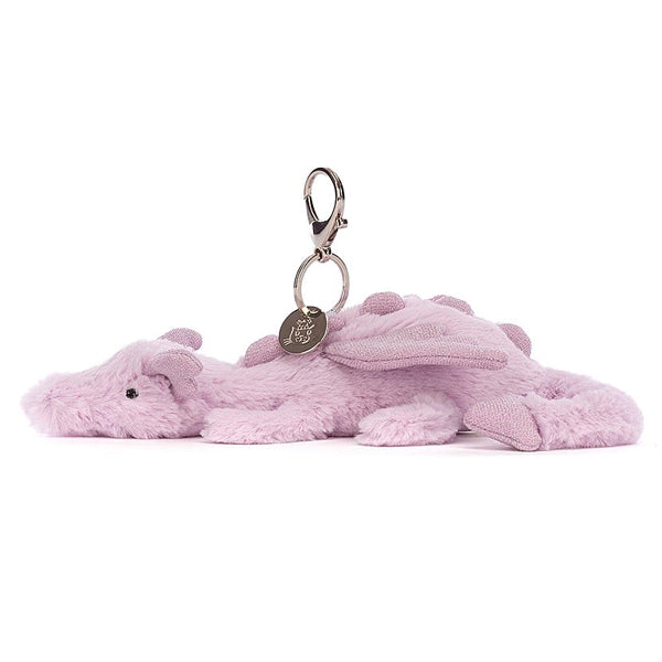 Jellycat Lavender Dragon Bag Charm - Paper Tiger