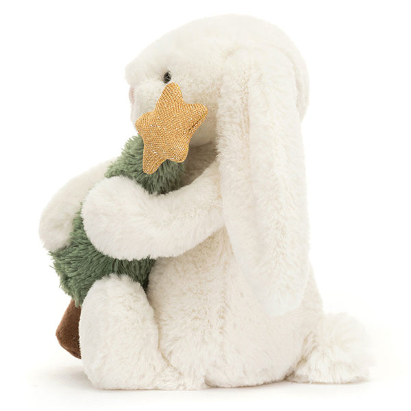 Jellycat Bashful Bunny with Christmas Tree - Paper Tiger