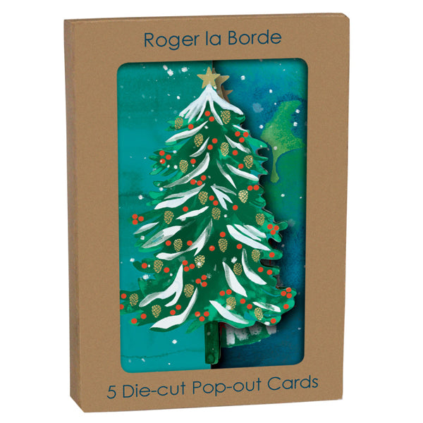 Wild Winter Forest Pack of 5 Trifold Cards - Paper Tiger