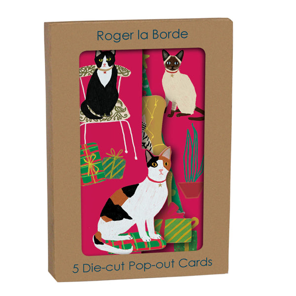 Pretty Paws Pack of 5 Trifold Cards - Paper Tiger