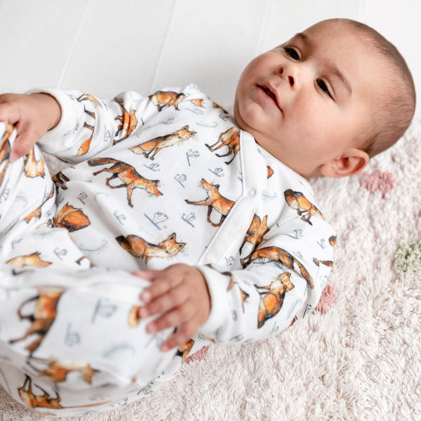 Dexter Fox Print Babygrow - Paper Tiger