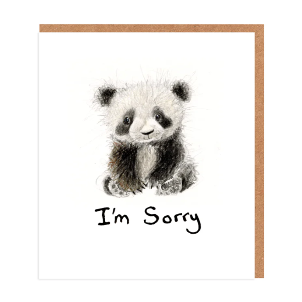 I'm Sorry Evie Panda Mini Card - Paper Tiger