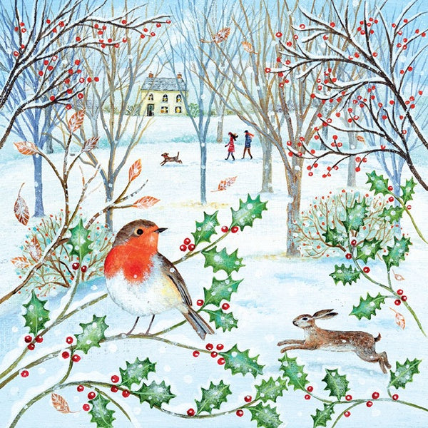 Robin, Hare And Woodland Charity Card Pack - Paper Tiger