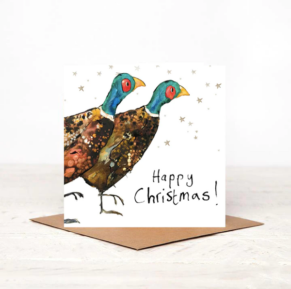 'Miles and Giles' Pheasant Christmas Card - Paper Tiger