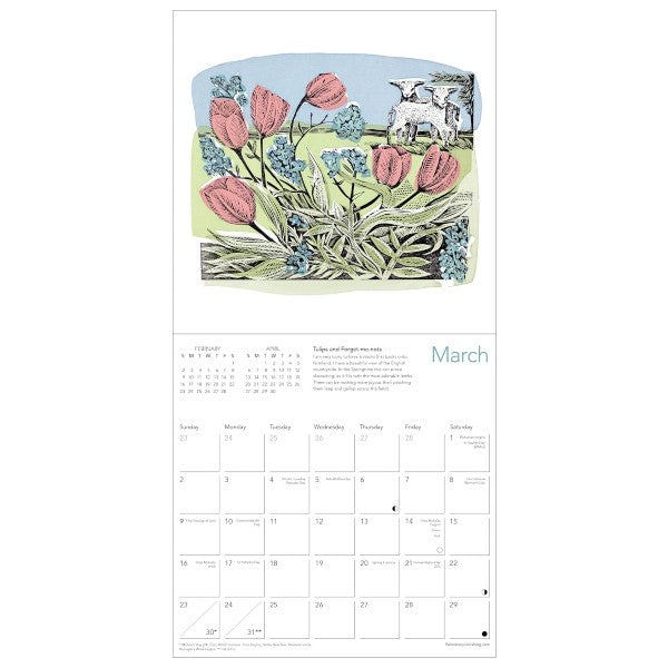 Angela Harding 2025 Mini Wall Calendar - Paper Tiger