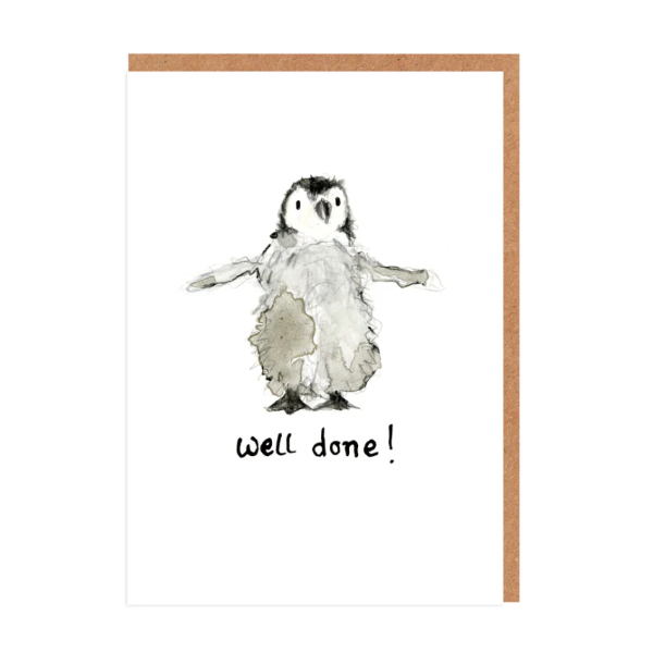 Well Done Ivy Penguin Mini Card - Paper Tiger