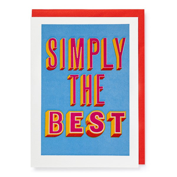 Simply The Best Card - Paper Tiger
