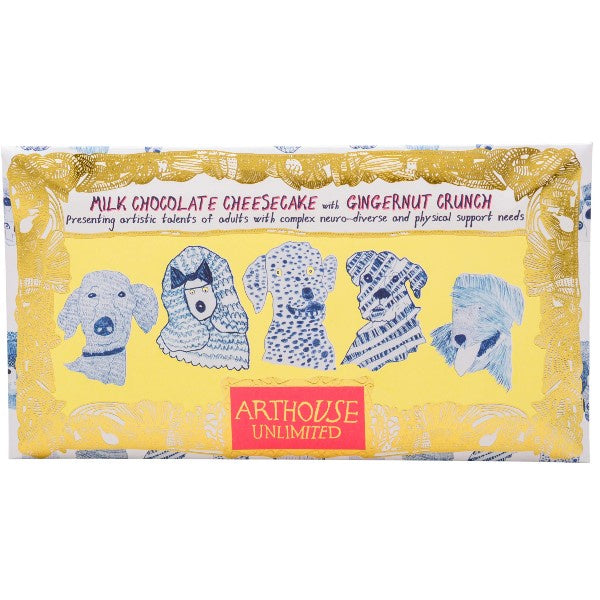 Blue Dogs - Milk Chocolate Cheesecake with Gingernut Crunch - Paper Tiger