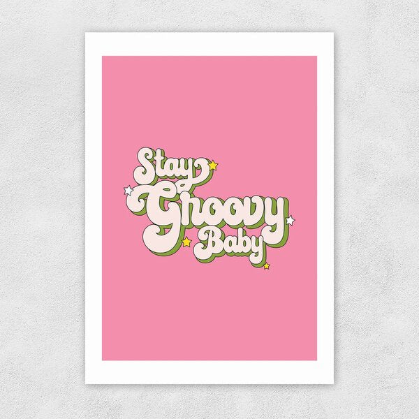 Stay Groovy Baby Card - Paper Tiger