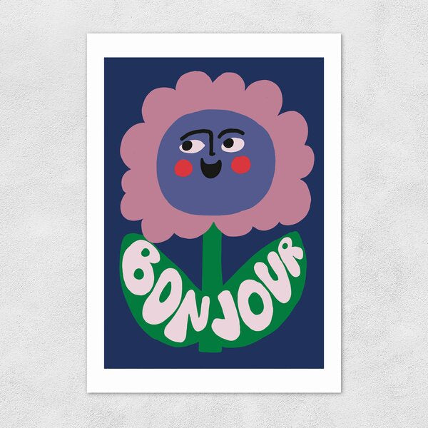 Bonjour Flower Card - Paper Tiger