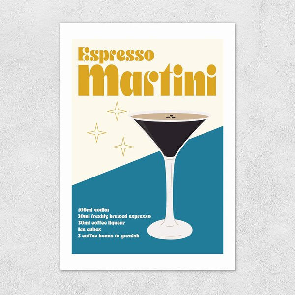 Espresso Martini Cocktail Card - Paper Tiger