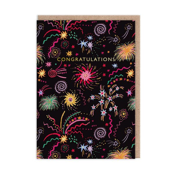Congratulations Firework Card - Paper Tiger