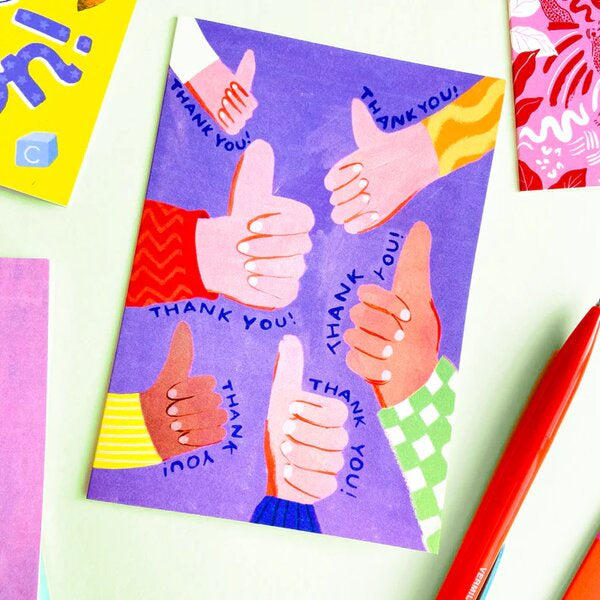 Thank You! Thumbs Up Card - Paper Tiger