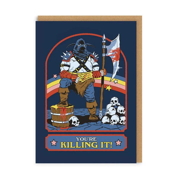 You're Killing It Axe Card - Paper Tiger