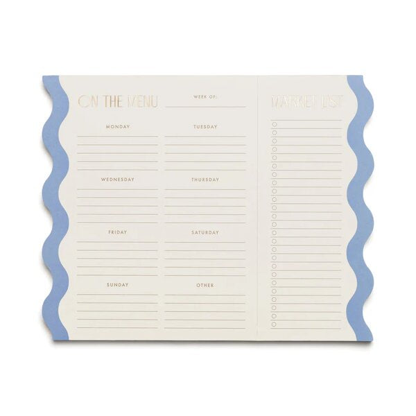 Meal Planner Notepad with Magnets - Cloud & Cream - Paper Tiger