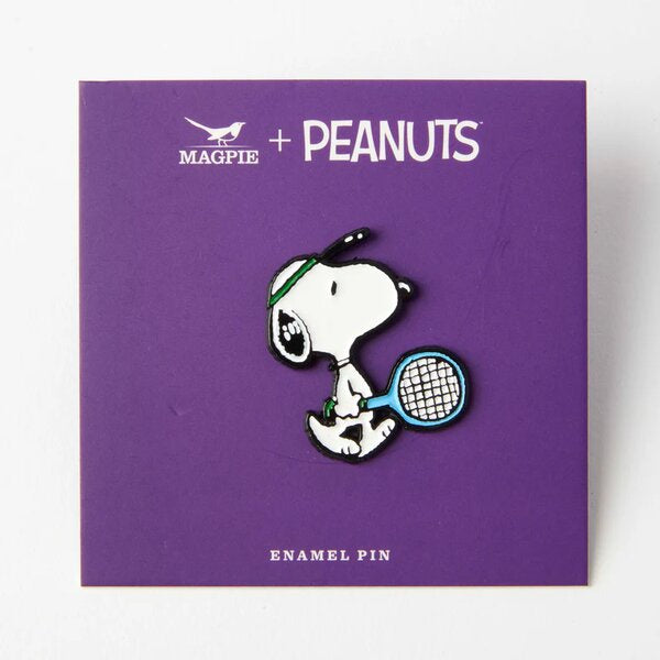 Peanuts Snoopy Tennis Enamel Pin - Paper Tiger