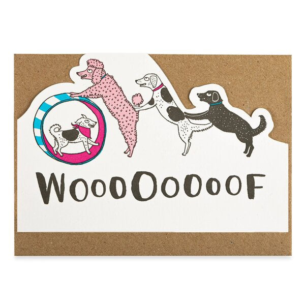 Woof Circus Dogs Cut Out Card - Paper Tiger