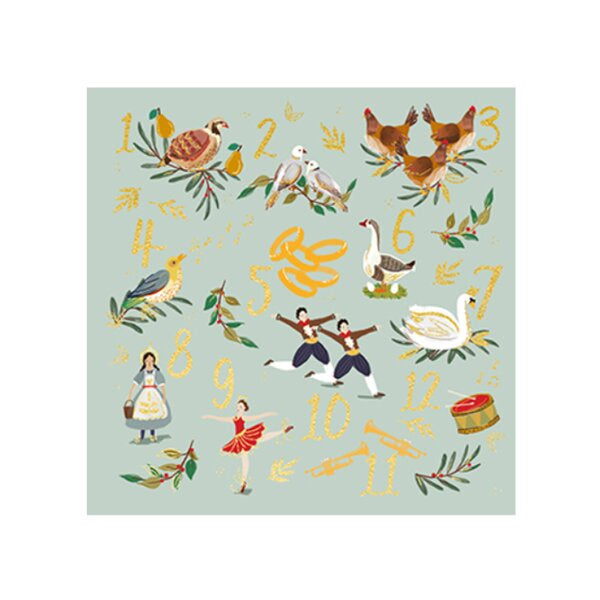 12 Days of Christmas 10 Boxed Cards - Paper Tiger