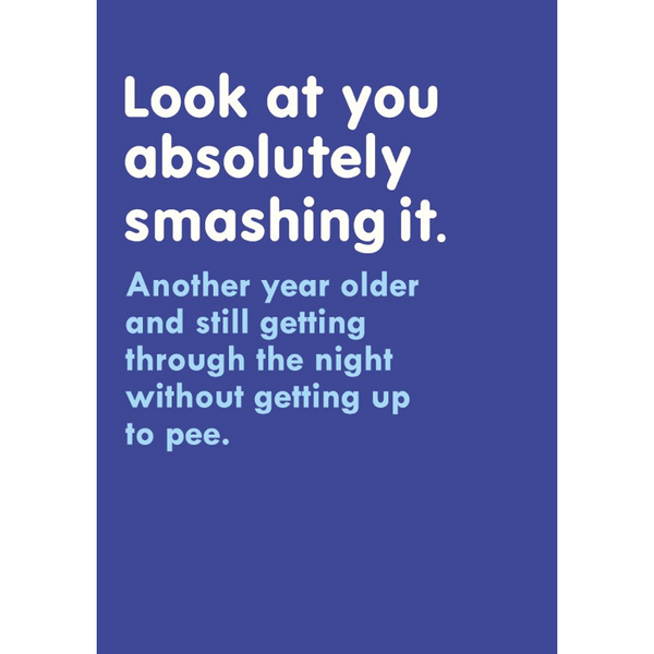 Smashing It Birthday Card - Paper Tiger