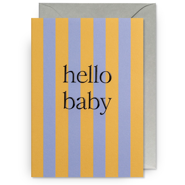 Hello Baby Card - Paper Tiger