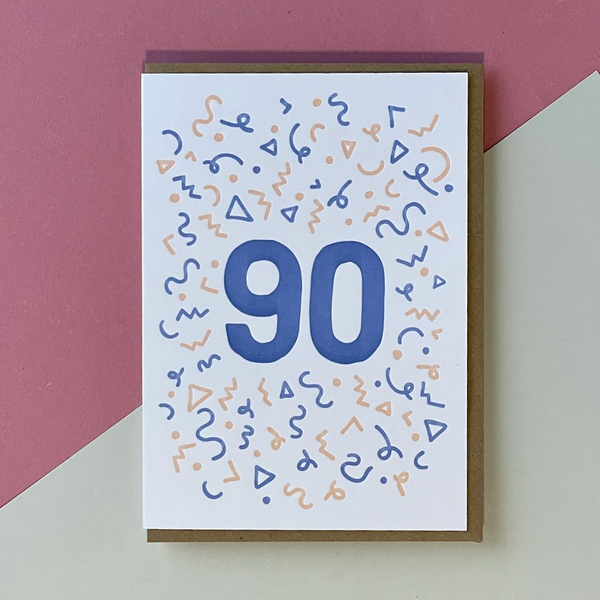 90 Birthday Card - Paper Tiger