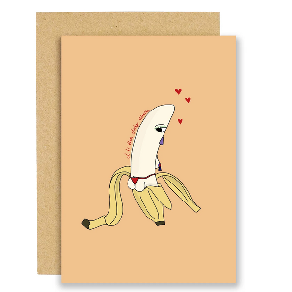 Hi There, Cheeky Banana Card - Paper Tiger