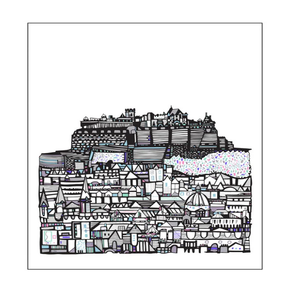 Edinburgh Castle Digital Print - Paper Tiger