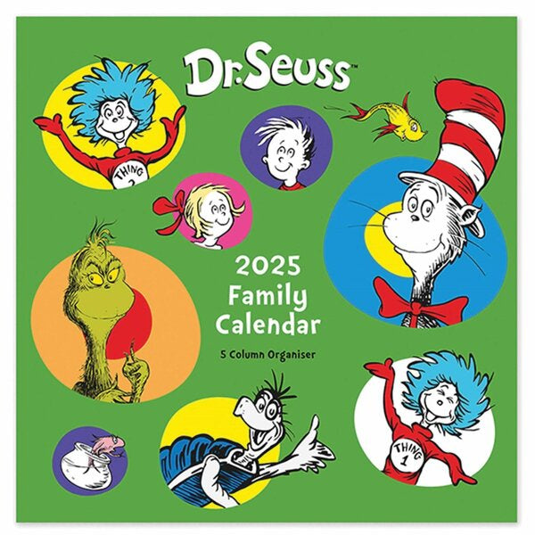 Dr. Seuss 2025 Family Organiser Calendar - Paper Tiger