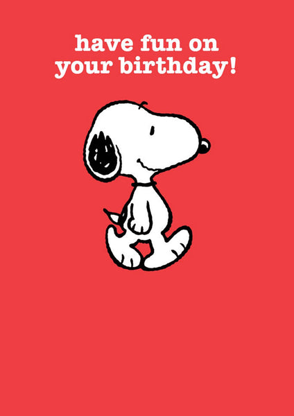Have Fun On Your Birthday Snoopy Card - Paper Tiger