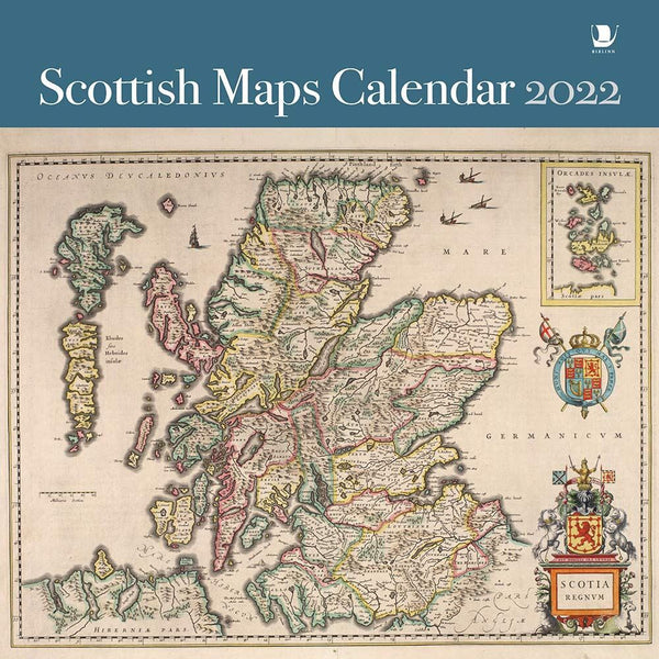 2022 Scottish Maps Wall Calendar - Paper Tiger