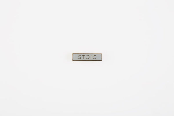 Stoic Pin Badge - Paper Tiger