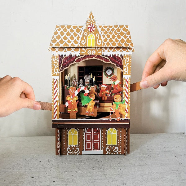 Gingerbread House 3D Pop Up Christmas Card - Paper Tiger