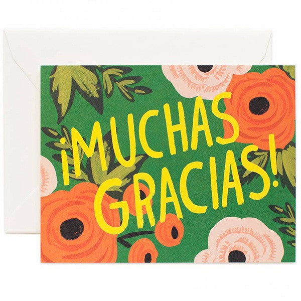 Muchas Gracias Thank you Card - Paper Tiger