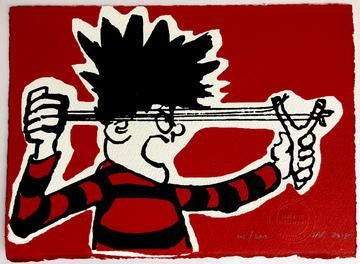 Dennis The Menace Catapult Print - Paper Tiger