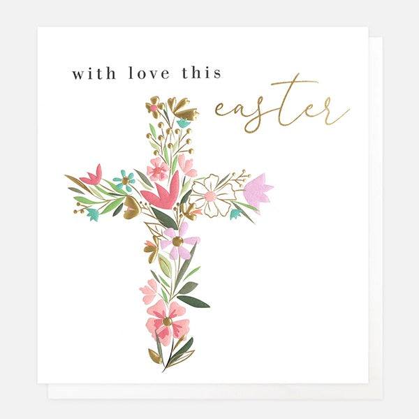 Floral Cross Card - Paper Tiger