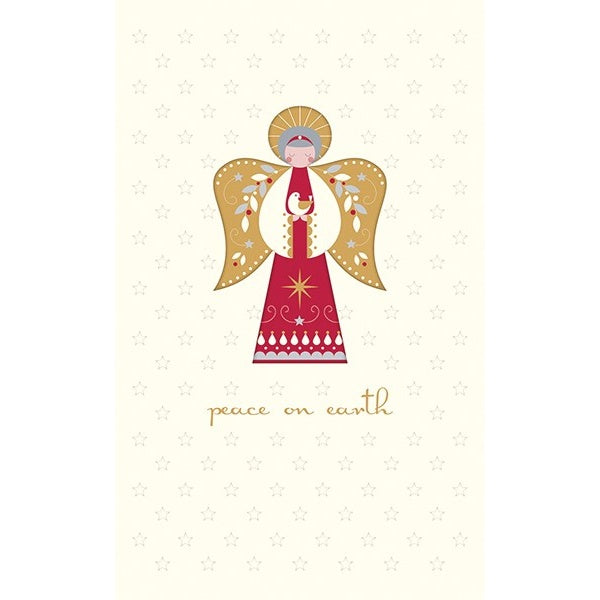 Peace on Earth Angel Card - Paper Tiger