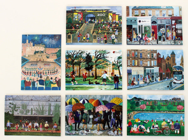 Edinburgh Notelets Pack of 8 - Paper Tiger