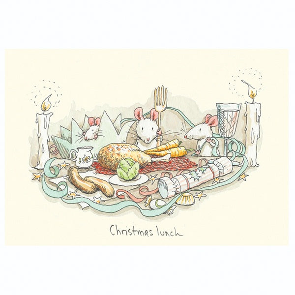 Christmas Lunch Card - Paper Tiger